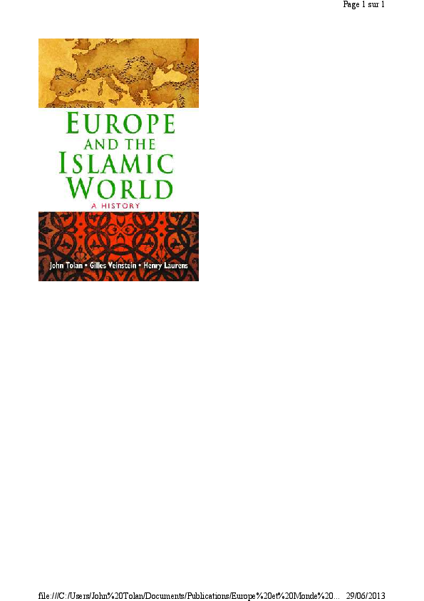 (PDF) Europe and the Islamic World: A History
