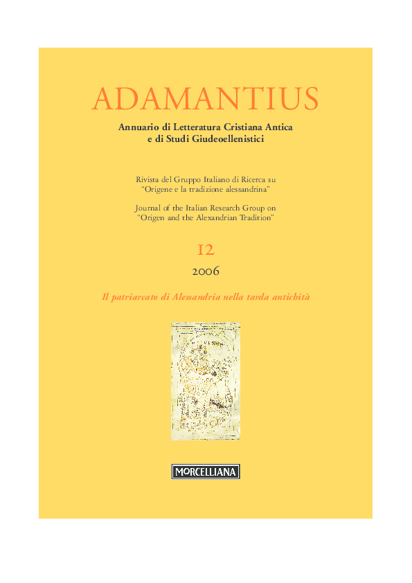 (PDF) L'identità del patriarcato alessandrino, tra storia e ...
