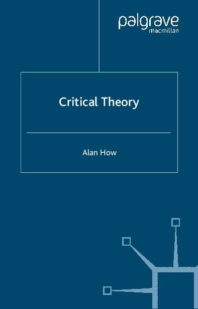 (PDF) Alan How Critical Theory 2003