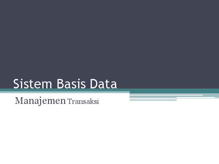 (PPT) Sistem Basis Data Kelompok