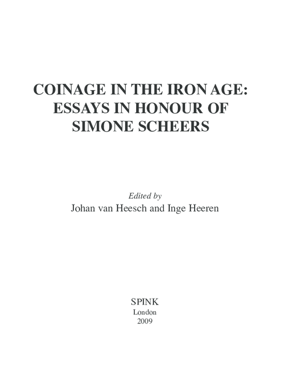 (PDF) PION P. 2009: Nouveaux jalons pour une histoire monétaire des ...