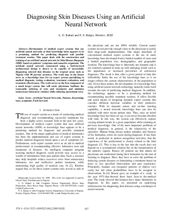 (PDF) Skin diseases confrence paper