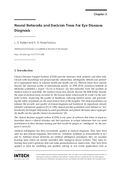 (PDF) Chapter 3 Neural Networks and Decision Trees For Eye Diseases ...