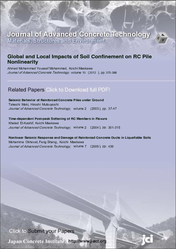 (PDF) Global and local Impacts of Soil Confinement on RC Pile Nonlinearity
