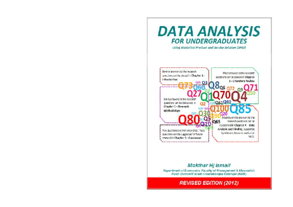 (PDF) Data Analysis for Undergraduates. Revised Edition (2012)