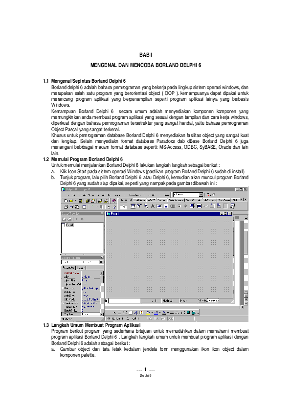 Pdf Modul Delphi 6 Stmikdb