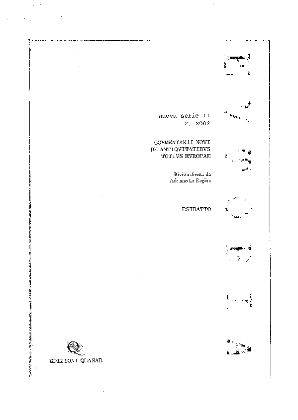 (PDF) Mefitis, divinità osca della mediazione