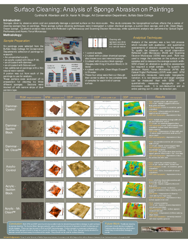 (PDF) (2008) Surface Cleaning: Analysis of Sponge Abrasion on Paintings ...