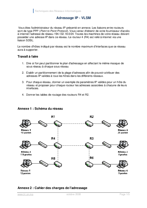 (PDF) Techniques des Réseaux Informatiques