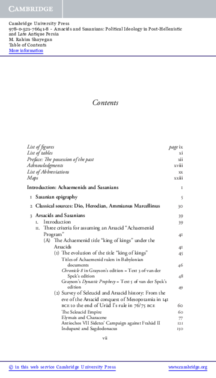 (PDF) Arsacids and Sasanians: Political Ideology in Post-Hellenistic ...