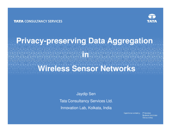 (PDF) Privacy-preserving Data Aggregation in Wireless Sensor Networks