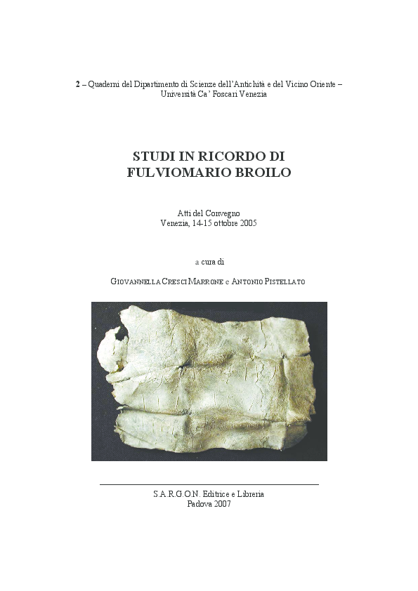 (PDF) L'epitaffio metrico del praefectus Urbi Giunio Basso, CIL VI 41341a