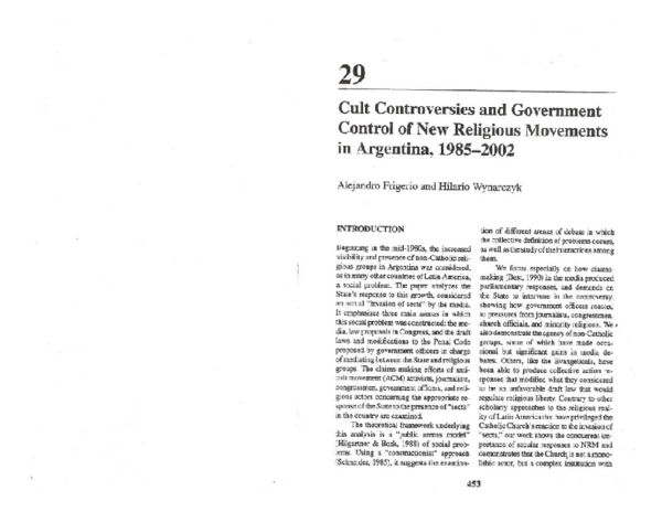 (PDF) Cult controversies and government control of New Religious ...