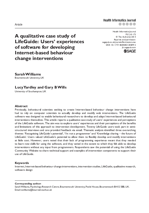 (PDF) Qualitative Case Study