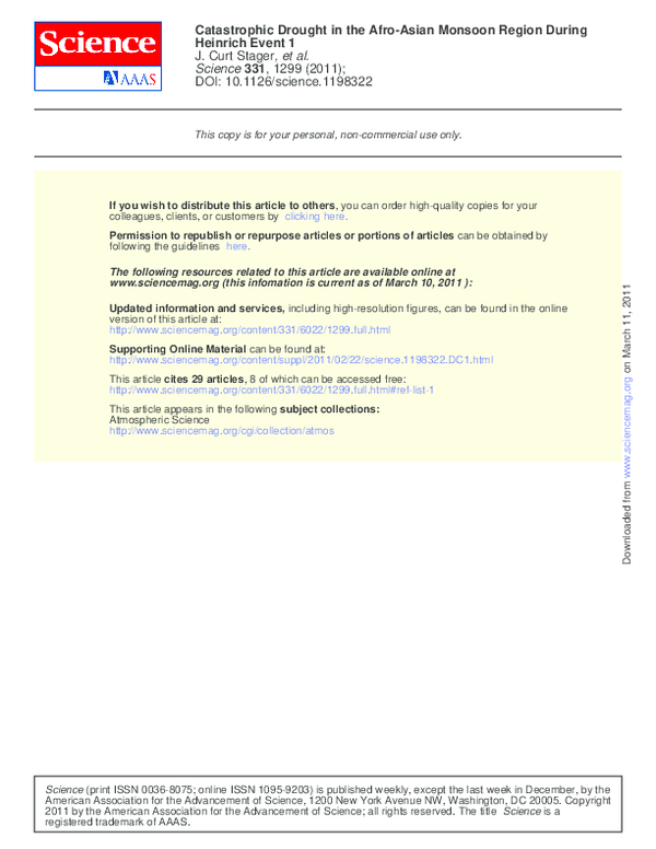 (PDF) Catastrophic Drought in the Afro-Asian Monsoon Region During ...