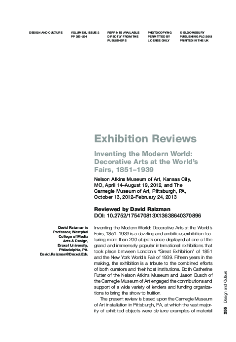 (PDF) Exhibition Review
