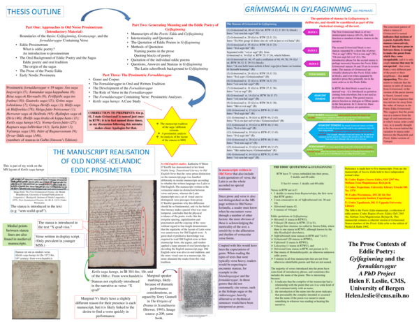 (PDF) The Prose Contexts of Eddic Poetry: Gylfaginning and the ...