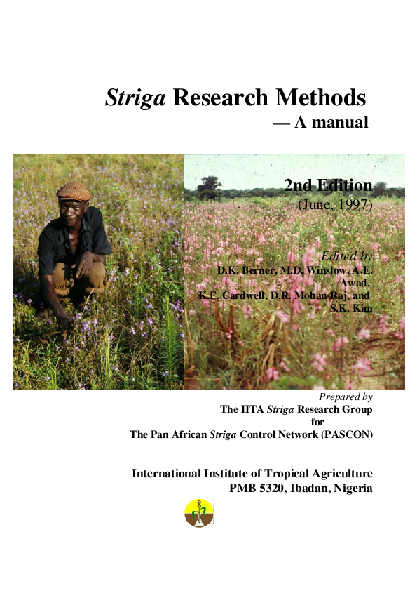 (PDF) Striga Research Methods A Manual