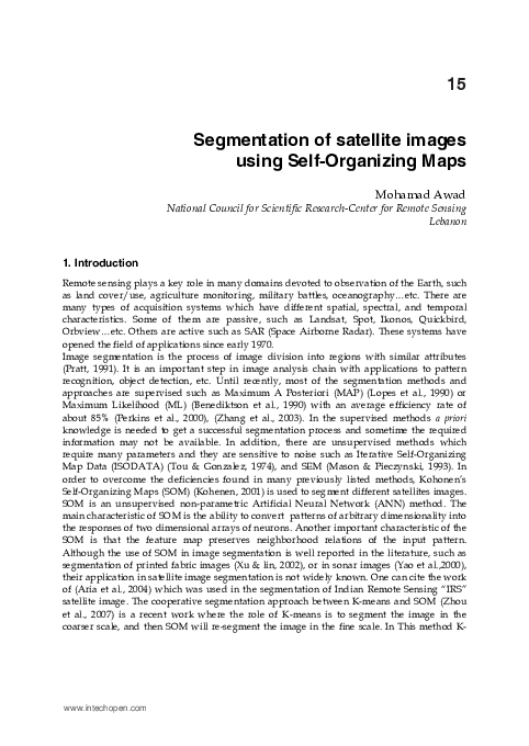 Satellite Image Segmentation With Som And Hdga