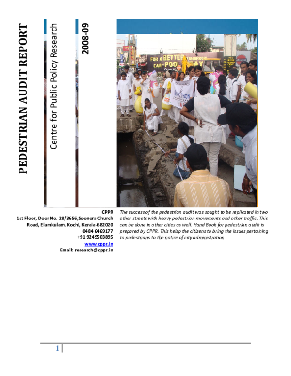 (PDF) Pedestrian Audit Report