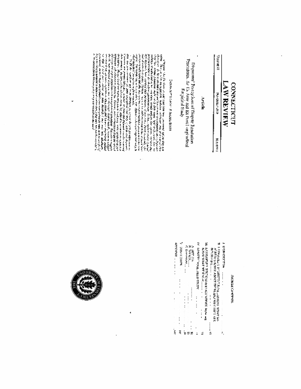 (PDF) Disputants' Perceptions of Dispute Resolution Procedures: An Ex ...