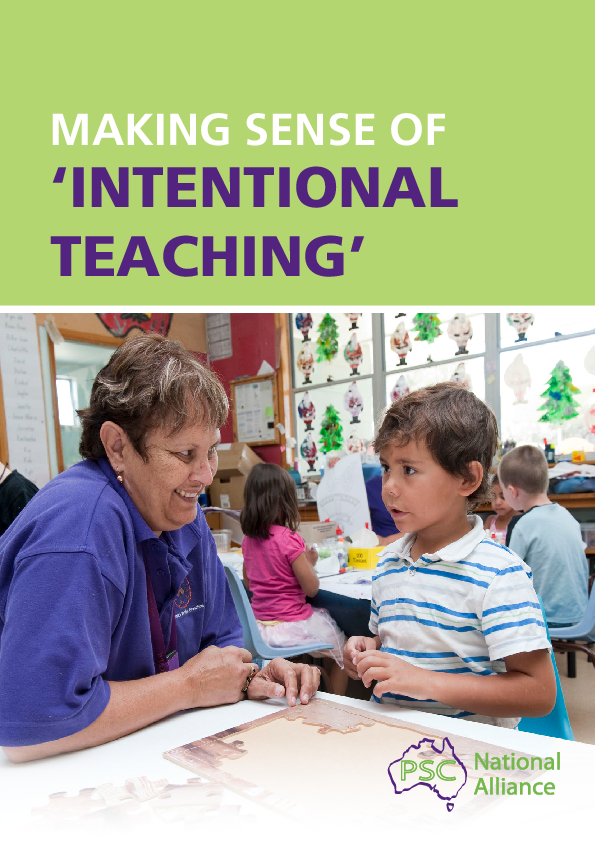 (PDF) Making sense of "intentional teaching"