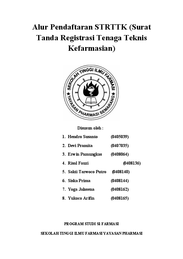 (DOC) Alur Pendaftaran STRTTK revisi