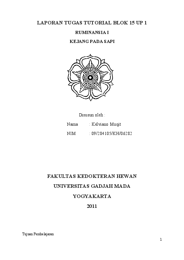 (DOC) Kejang Pada Sapi (Milk fever)