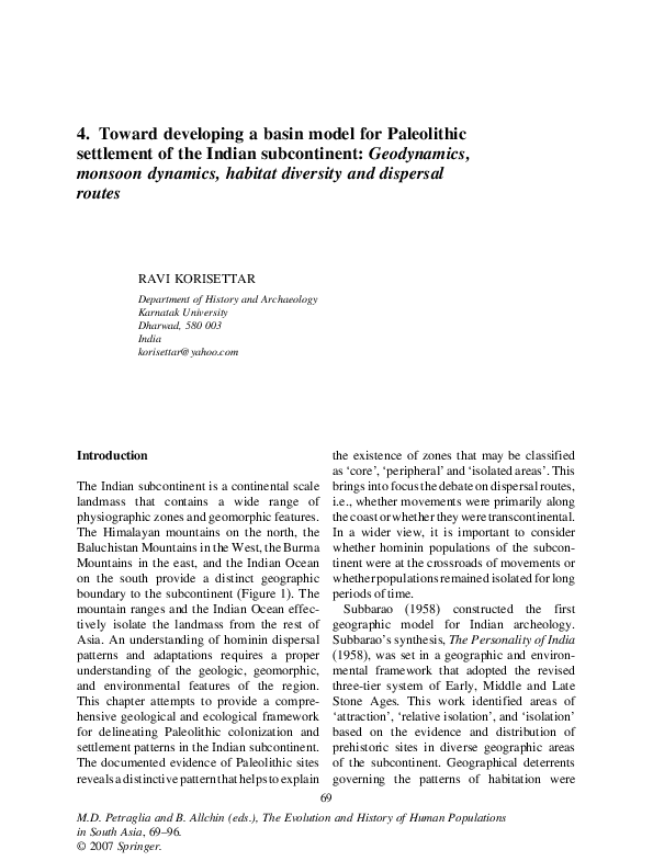 (PDF) development of a basin model