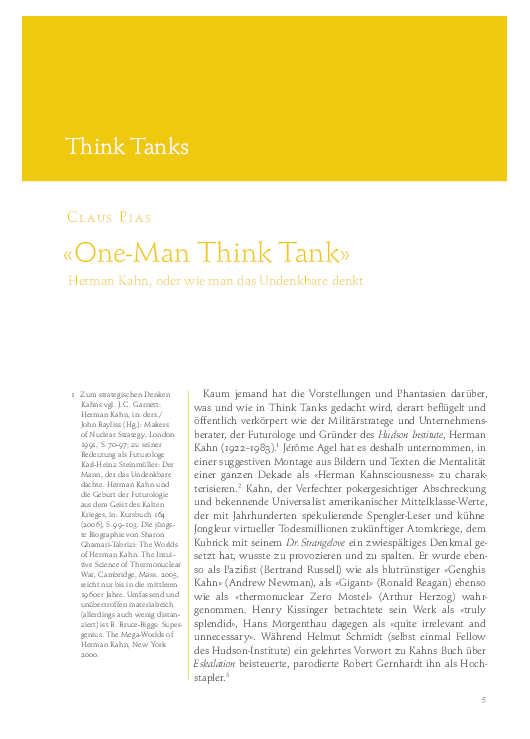 (PDF) One-Man Think Tank