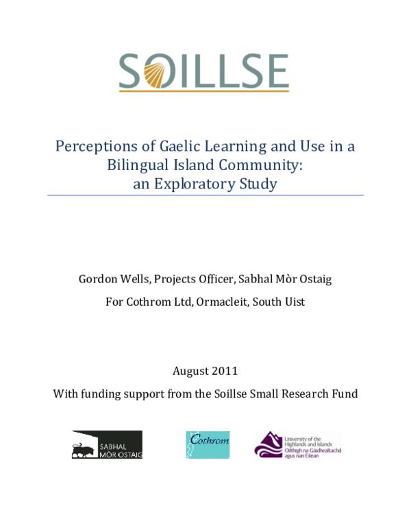 (PDF) Perceptions of Gaelic Learning and Use in a Bilingual Island ...