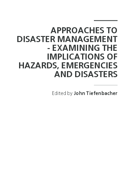 (PDF) Approaches to Disaster Management-Examining the Implications of ...