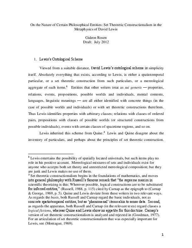 (DOC) Rosen, Lewis's Constructionalism