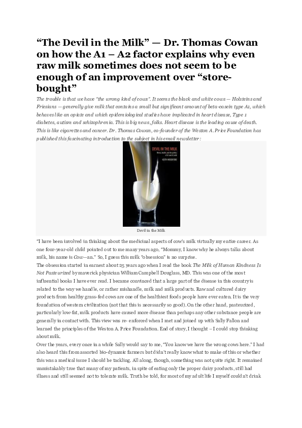 (DOC) The Devil in the Milk