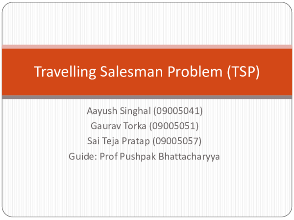 (PPT) TSP final