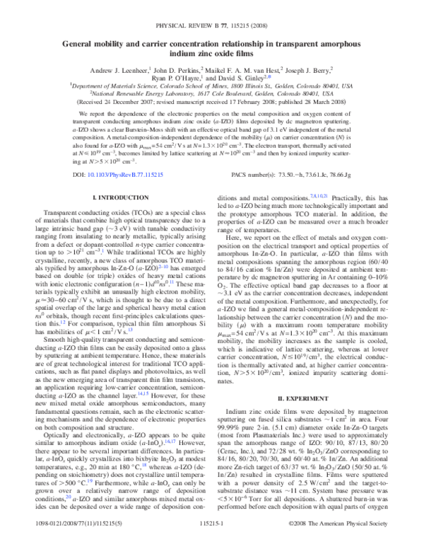 (PDF) General mobility and carrier concentration relationship in ...