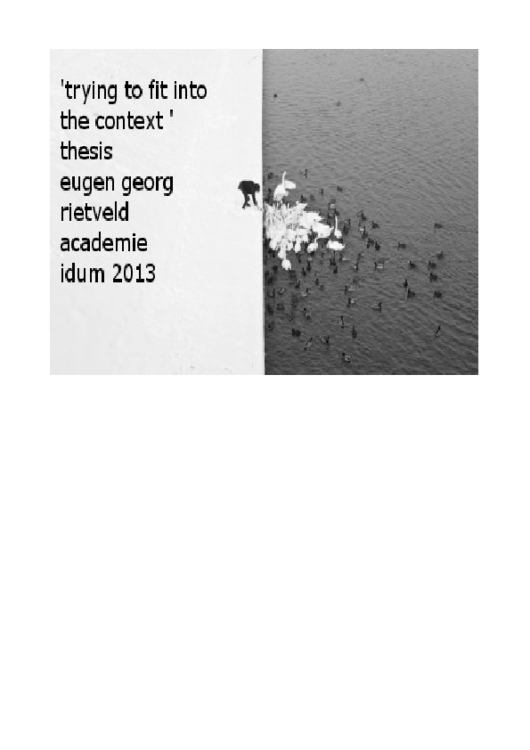 (PDF) trying to fit into the context - graduation thesis - rietveld ...