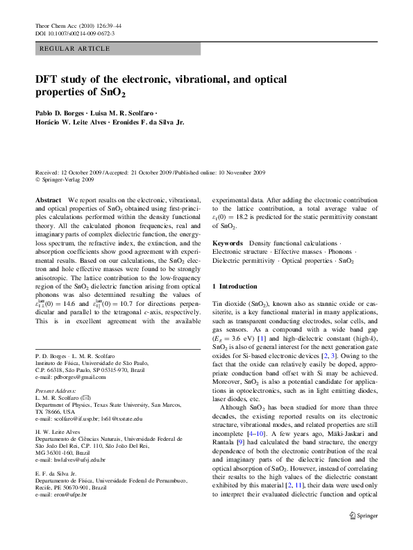 DFT study of the electronic, vibrational, and optical properties of SnO 2