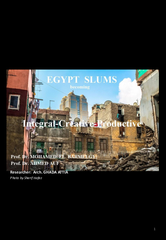 (PDF) APPROACH TO INTEGRATE SLUMS WITH URBAN SOCIETY Report