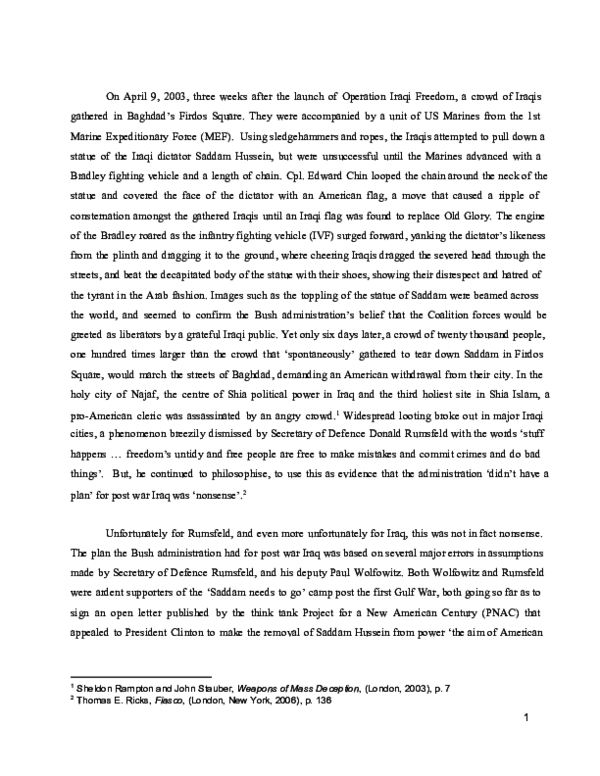 (PDF) Development of US COIN strategy in Iraq