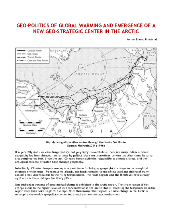 (DOC) Geo-Politics of Global Warming and Emergence of a New Geo ...