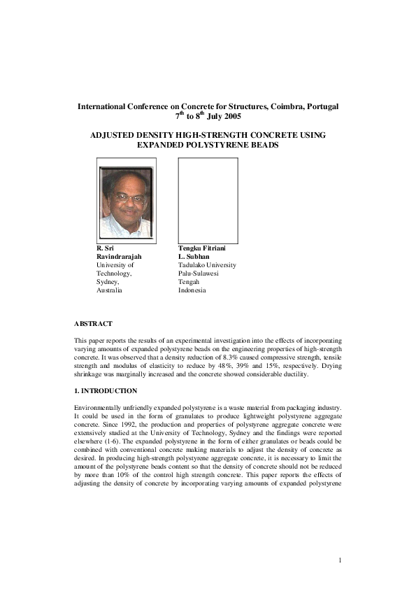 (PDF) Adjusted density high-strength concrete using expanded ...