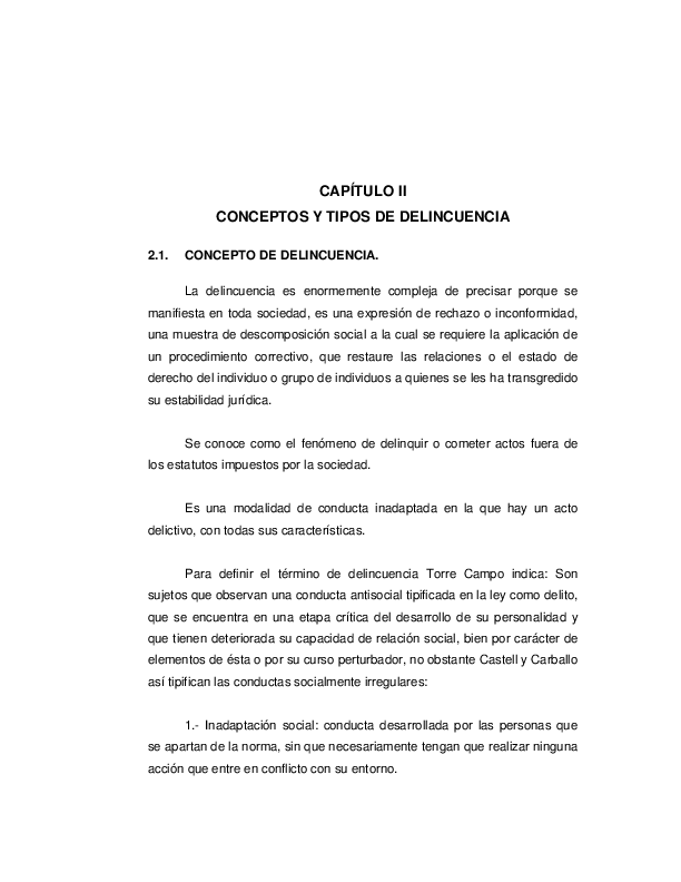 Pdf La Delincuencia