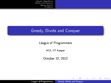 (PDF) 02-Greedy, Divide and Conquer and Binary search