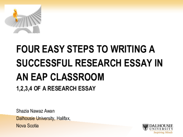 (PPT) Four easy steps to writing an academic essayin an EAP classroom