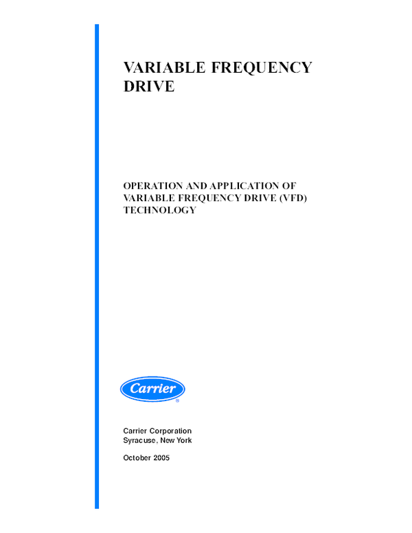 Pdf Variable Frequency Drive Operation And Application Of 9925