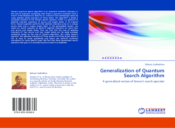 (PDF) Generalization of Quantum Search Algorithm