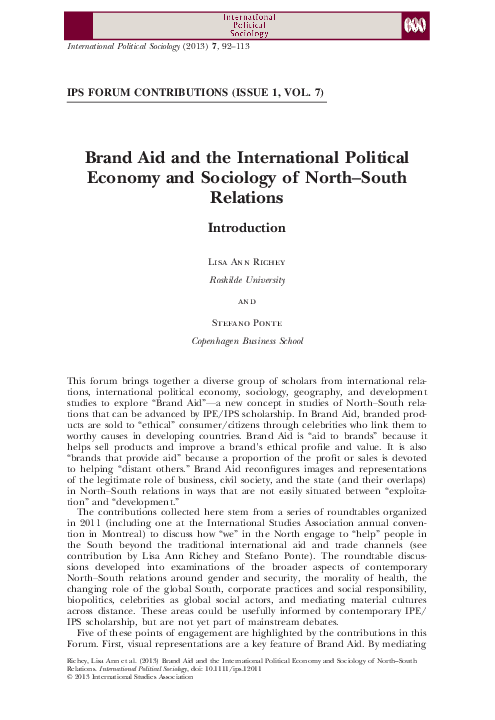 (PDF) Philanthrocapitalism and the healthification of everything