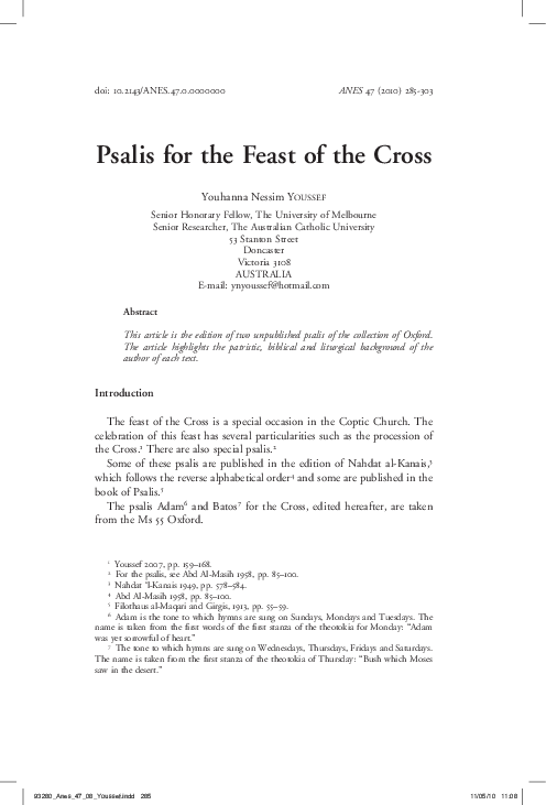 (PDF) Severus of Antioch in Scetis