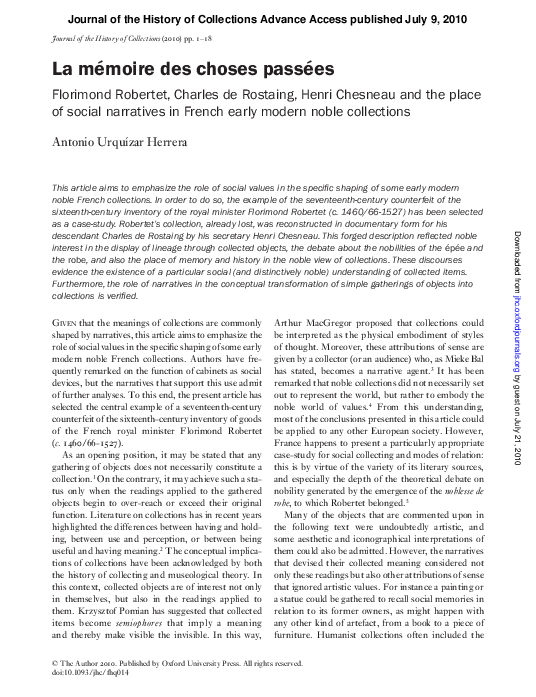 La mémoire des choses passées: Florimond Robertet, Charles de Rostaing ...